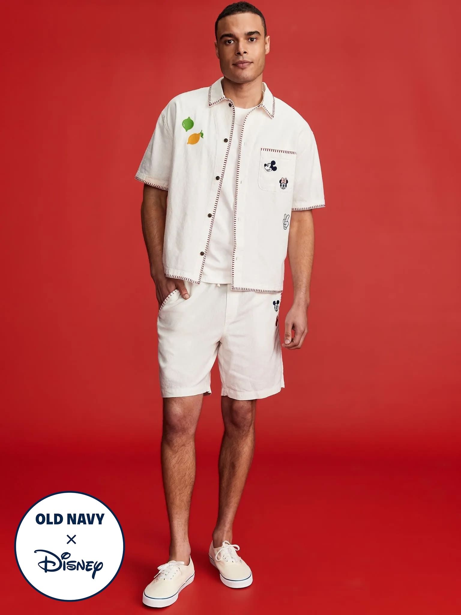 Old Navy | Short de mezcla de lino Old Navy Disney® Mickey Mouse para ...