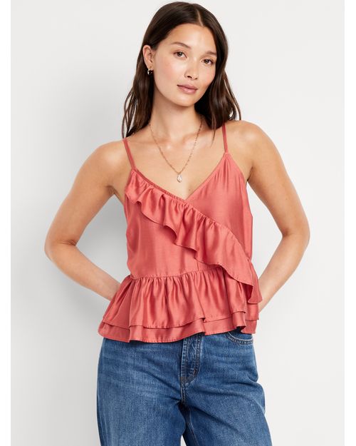 Old Navy | Top de tirantes con olanes para mujer Old Navy - Old Navy MX