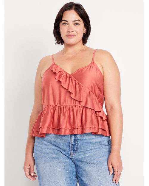 Old Navy | Top de tirantes con olanes para mujer Old Navy - Old Navy MX